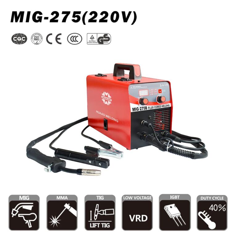 MIG 275B -數位多功能 1/5kg 無氣藥芯焊接機